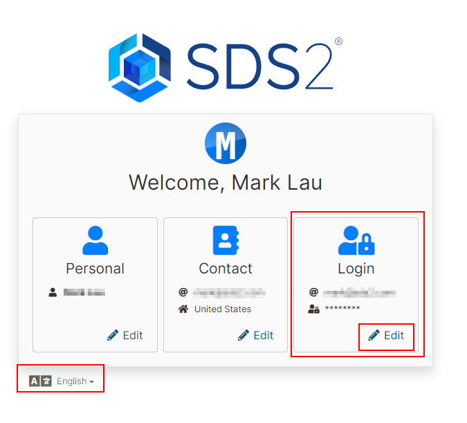 SDS2 Login and License Management